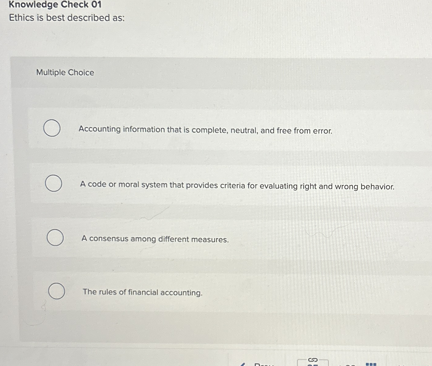 Solved Knowledge Check 01Ethics is best described | Chegg.com