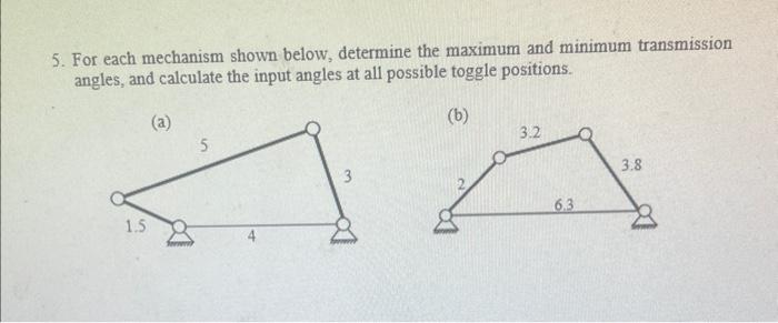 Solved For each mechanism shown below, determine the maximum | Chegg.com