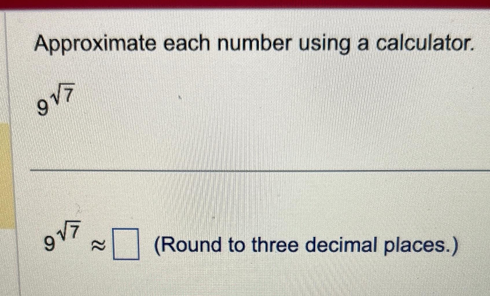 Solved Approximate each number using a | Chegg.com