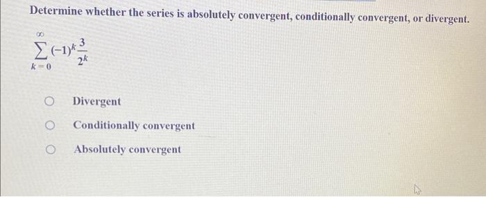 Solved Determine whether the series is absolutely | Chegg.com