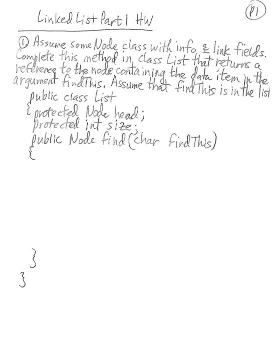 Solved (1) Assume some Node class with info \& link fields. | Chegg.com