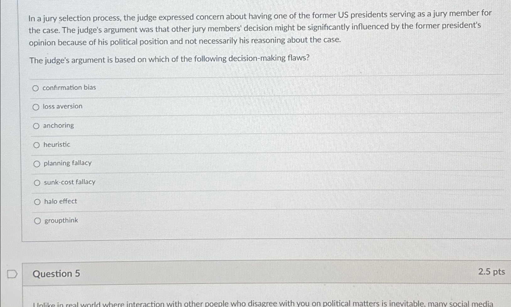 Solved In a jury selection process, the judge expressed | Chegg.com