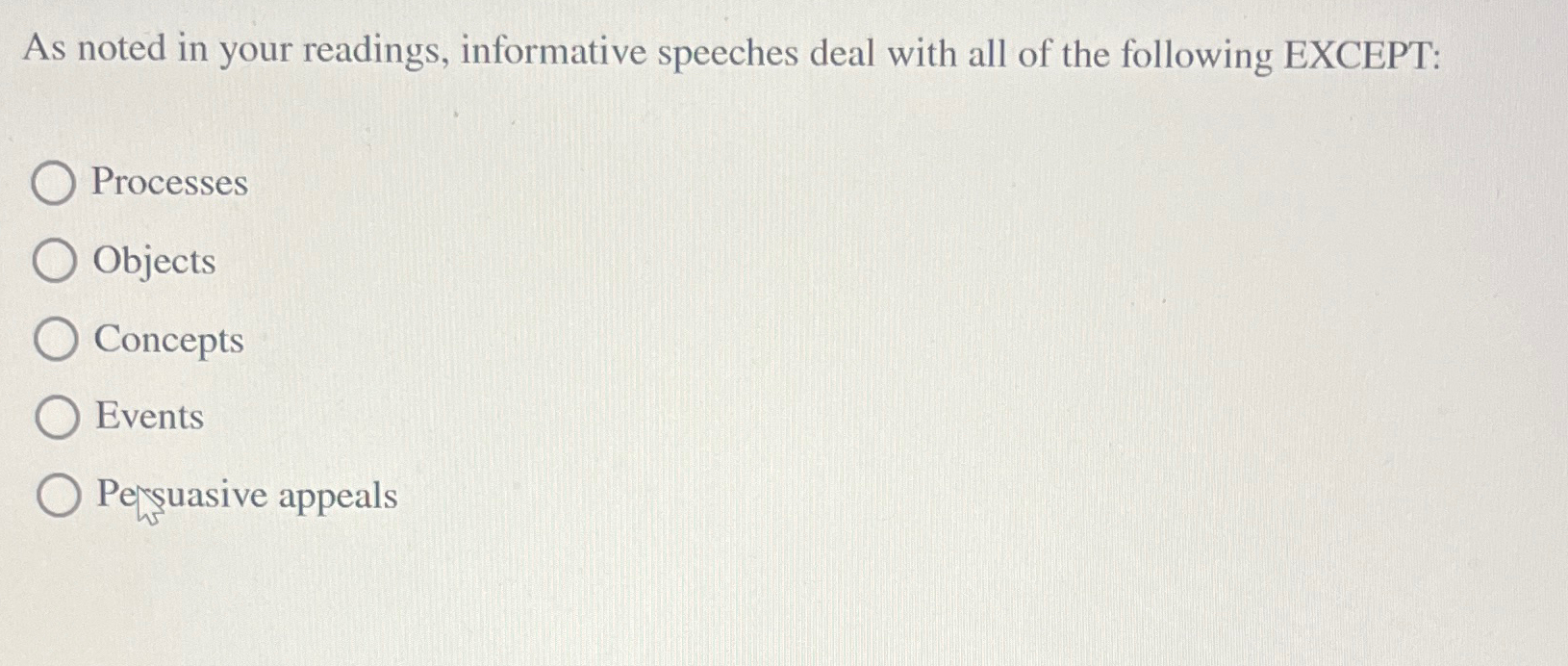 Solved As noted in your readings, informative speeches deal | Chegg.com