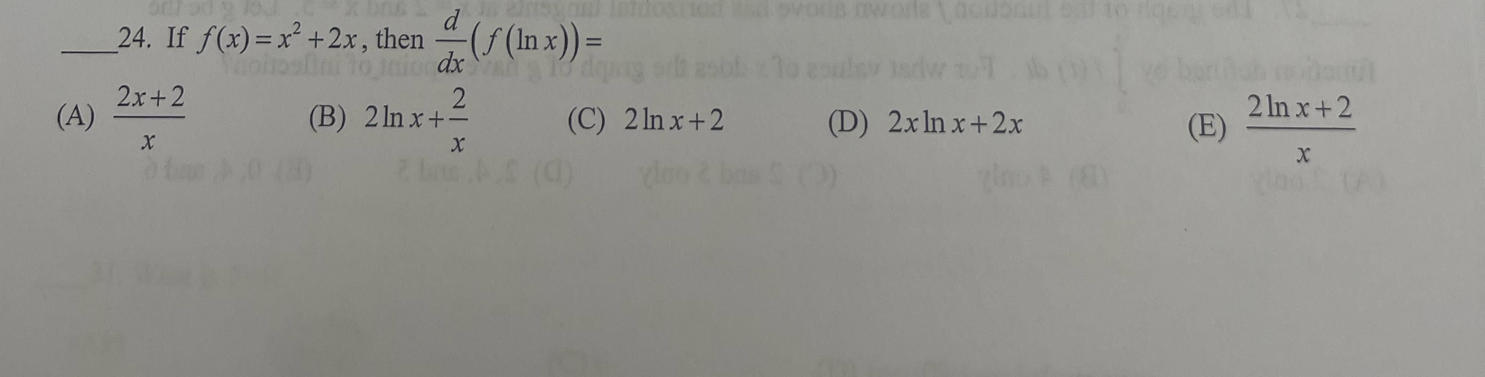 Solved If f(x)=x2+2x, ﻿then | Chegg.com