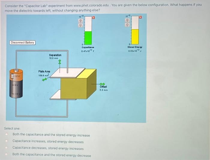 Solved Consider the "capacitor lab" experiment from | Chegg.com