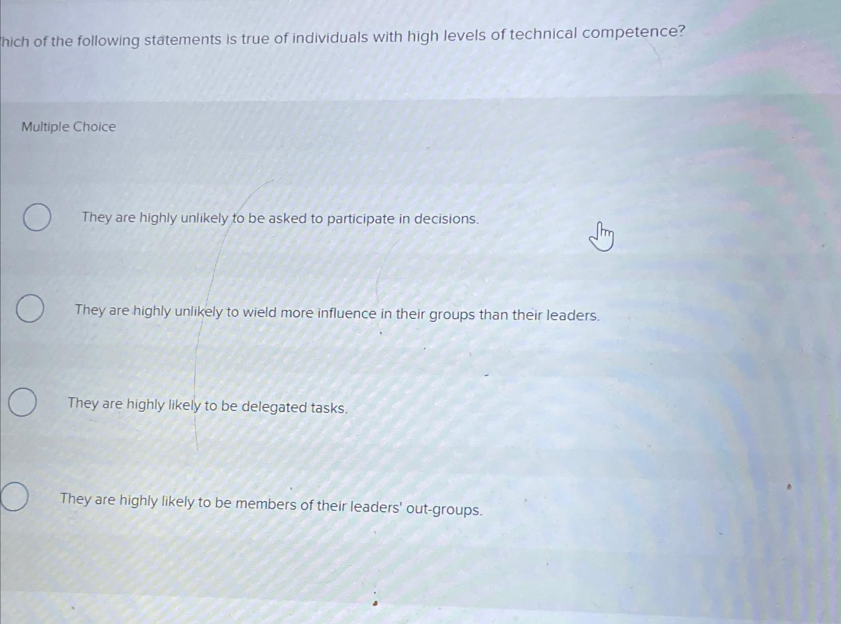 Solved hich of the following statements is true of | Chegg.com