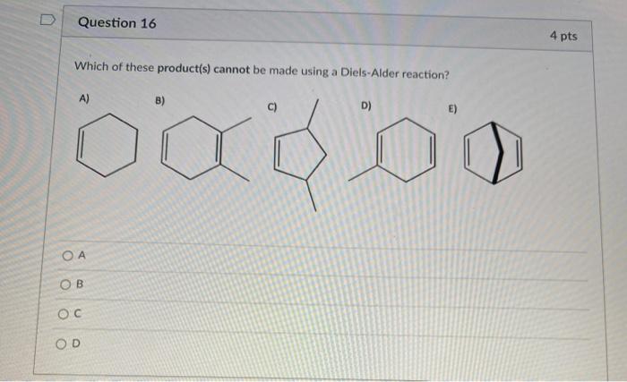 Solved Which of these product(s) cannot be made using a | Chegg.com