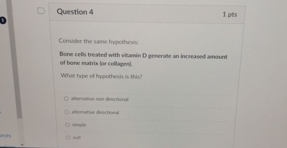 Solved Question 41 ﻿ptsConsider the same hypothesis;Bone | Chegg.com