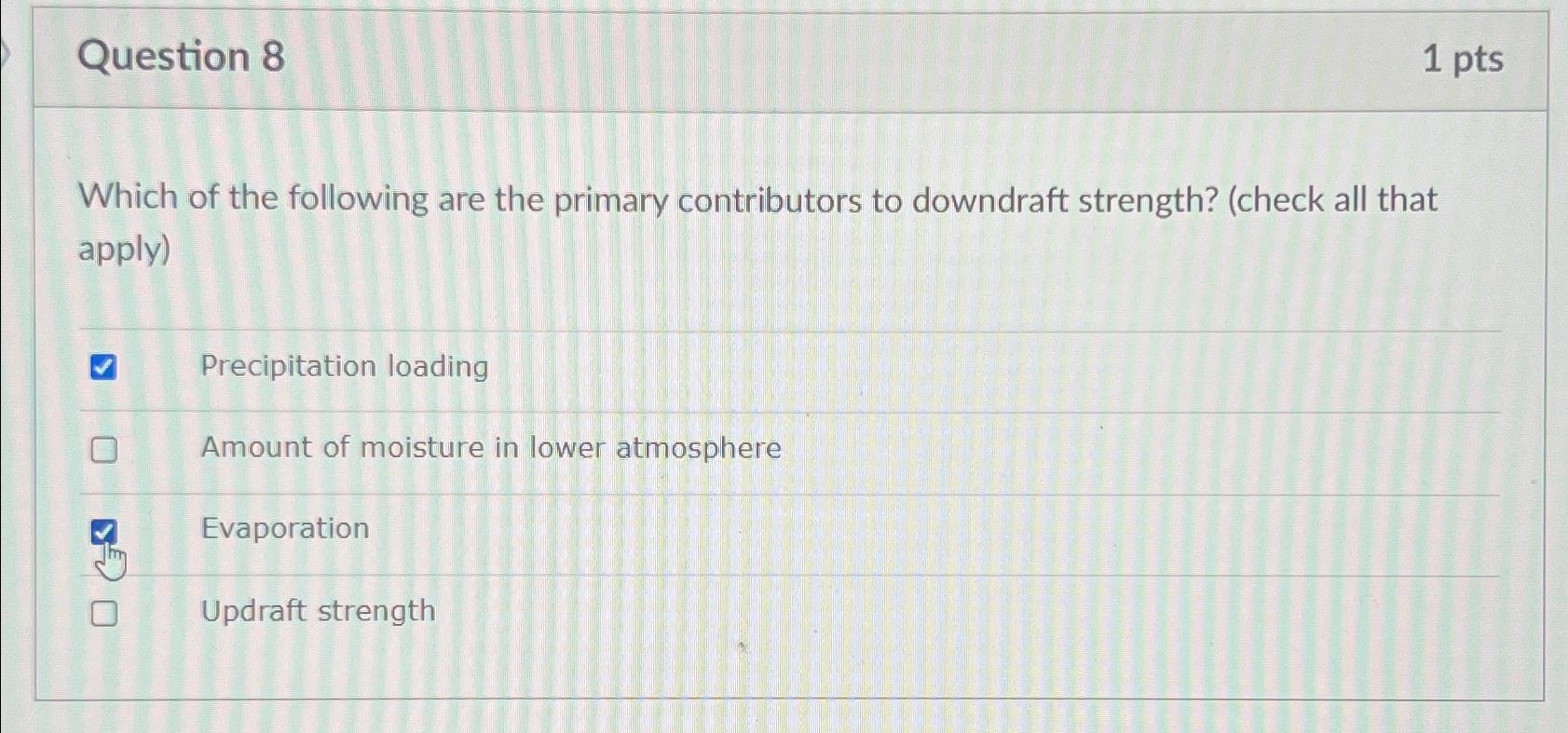 Solved Question 81 ﻿ptsWhich of the following are the | Chegg.com