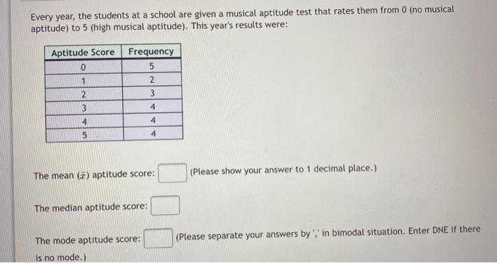 Solved every year, the students at a school are given a | Chegg.com