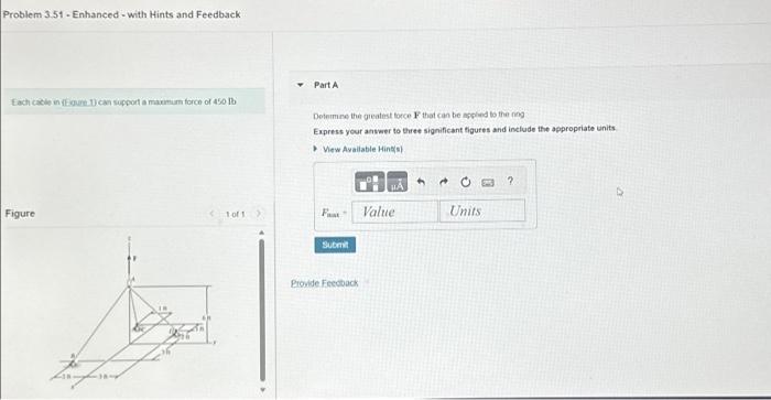 [Solved]: Problem 3.51 - Enhanced - with Hints and Feedback