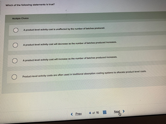 Solved Which of the following statements is true? Multiple | Chegg.com
