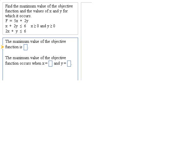 Solved Find the maximum value of the objective function and | Chegg.com