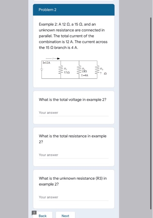 Solved Problem 1 Example 1: A 40 2. a 8Q, and a 100 resistor | Chegg.com