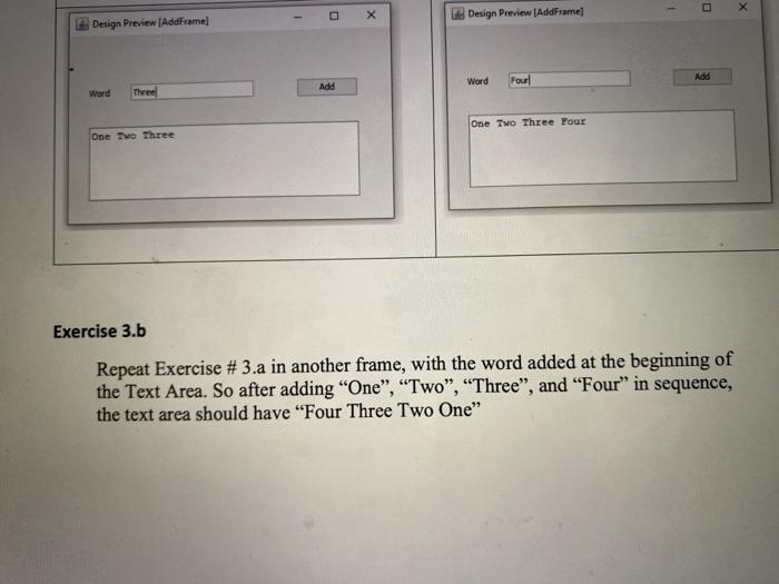 Solved Create a simple Graphical User Interface (GUI): | Chegg.com