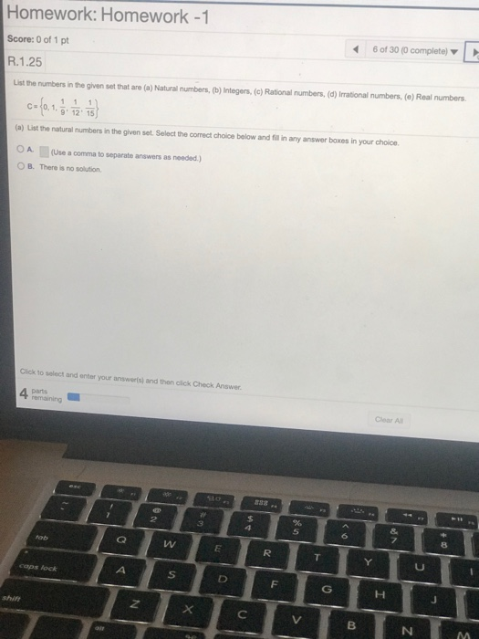 Solved Homework: Homework - 1 Score: 0 of 1 pt R.1.25 6 of | Chegg.com