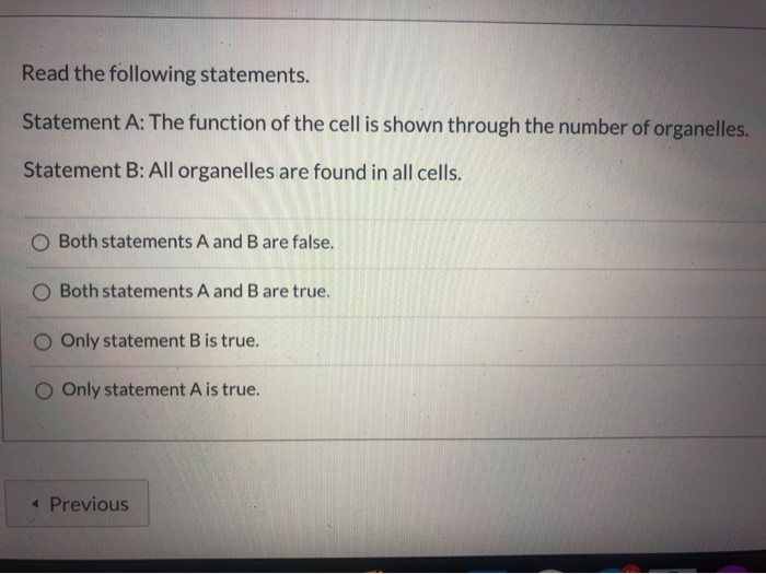 Solved Read the following statements. Statement A: The | Chegg.com