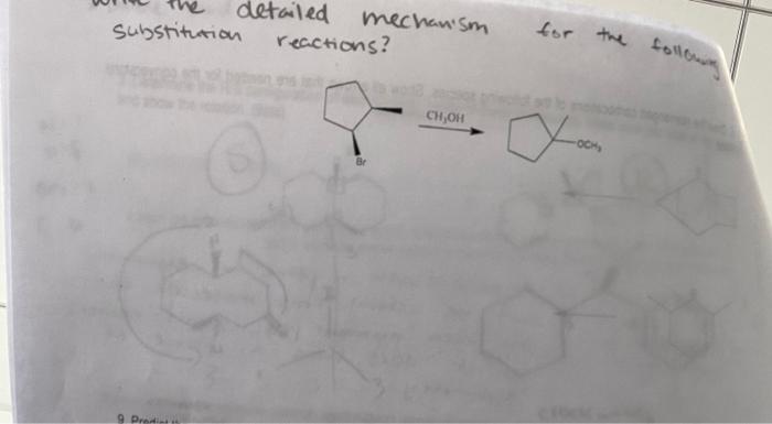 Solved substition reactions? | Chegg.com