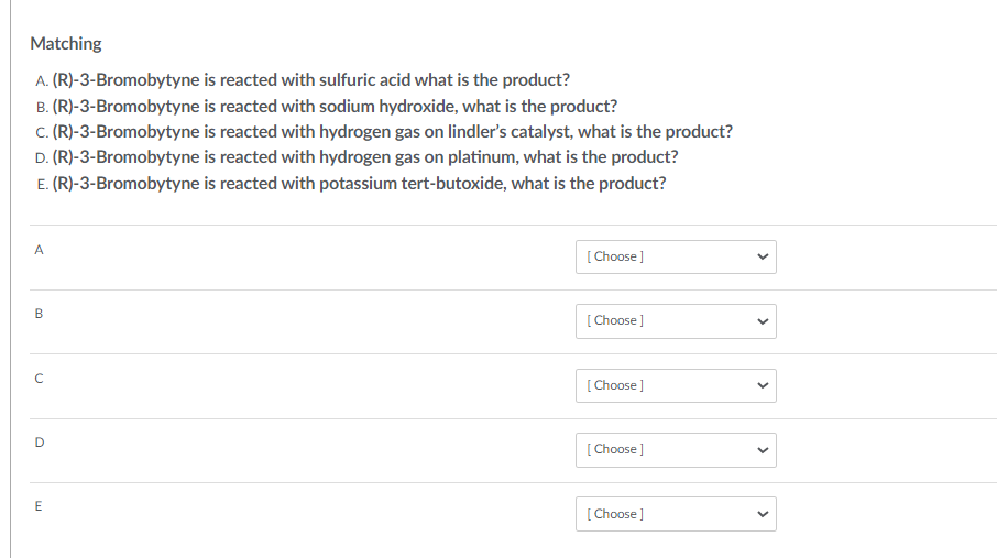 Solved 3-bromobutene2 - | Chegg.com