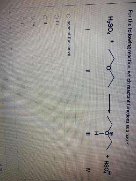 Solved For the following reaction, which reactant functions | Chegg.com