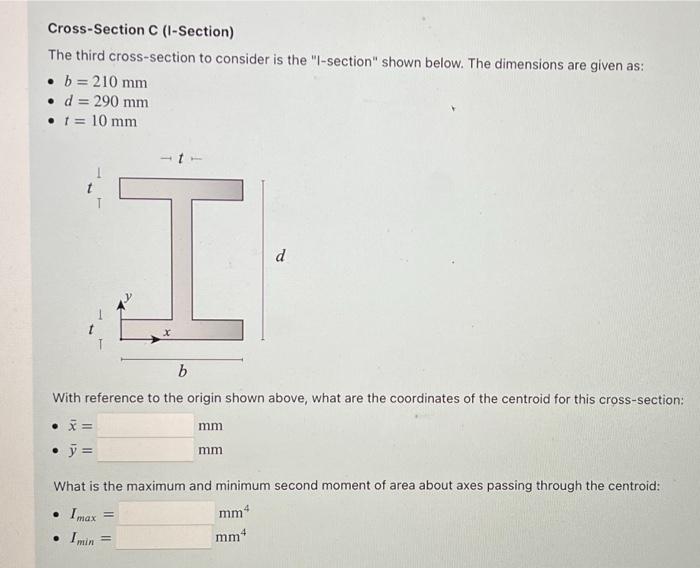 Solved Cross-Section A (Channel Cross-Section) The first | Chegg.com
