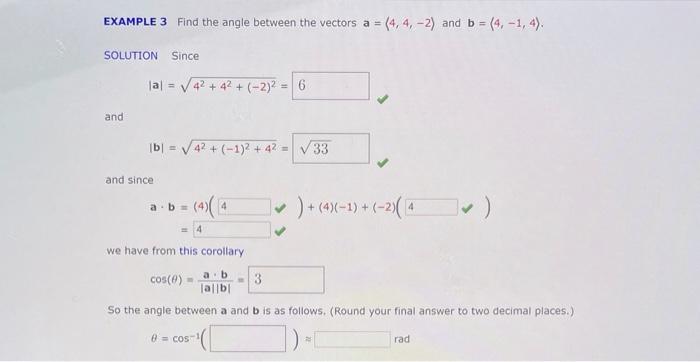 Solved EXAMPLE 6 Find the scalar projection and vector | Chegg.com