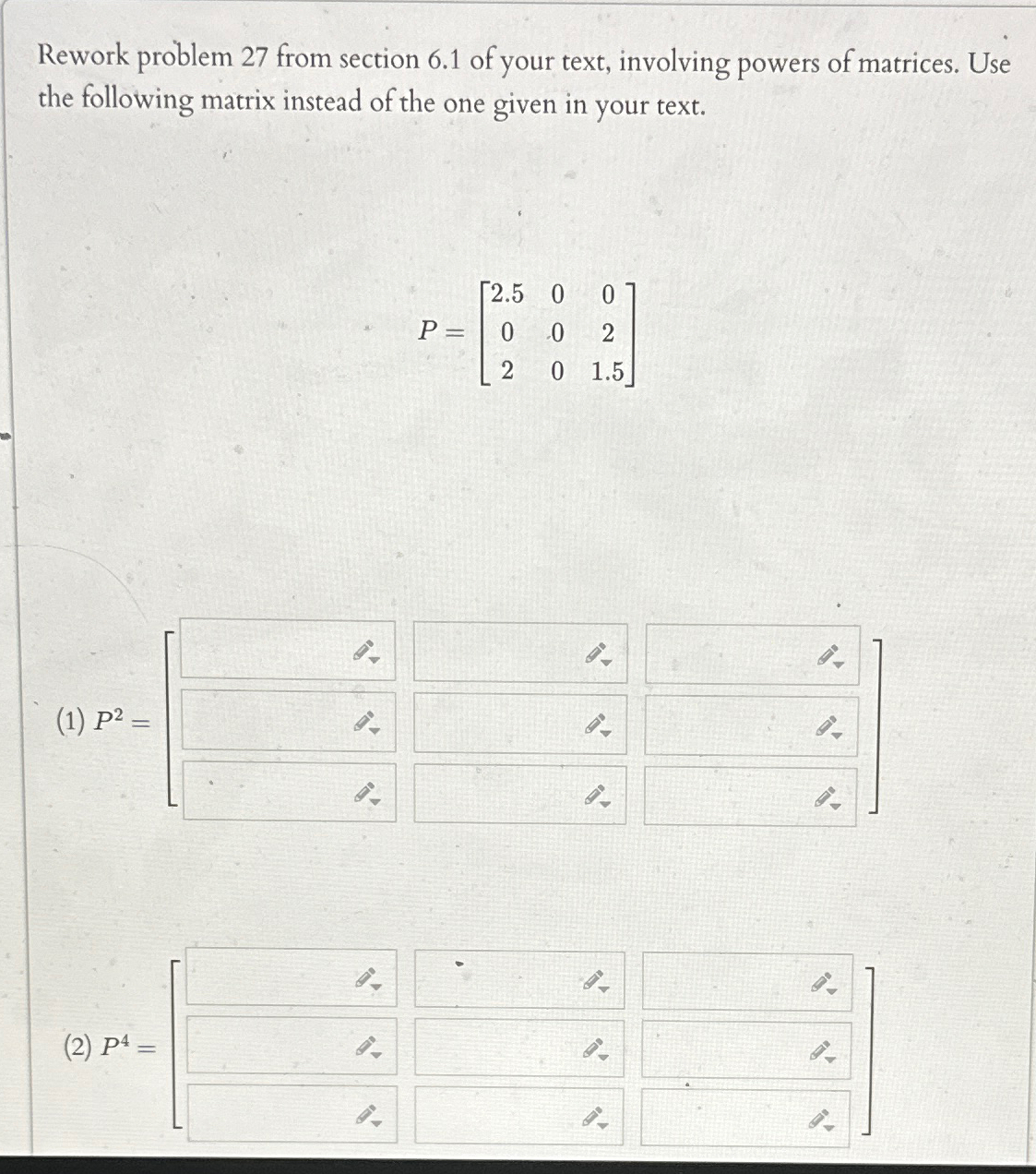 Solved Rework problem 27 ﻿from section 6.1 ﻿of your text, | Chegg.com