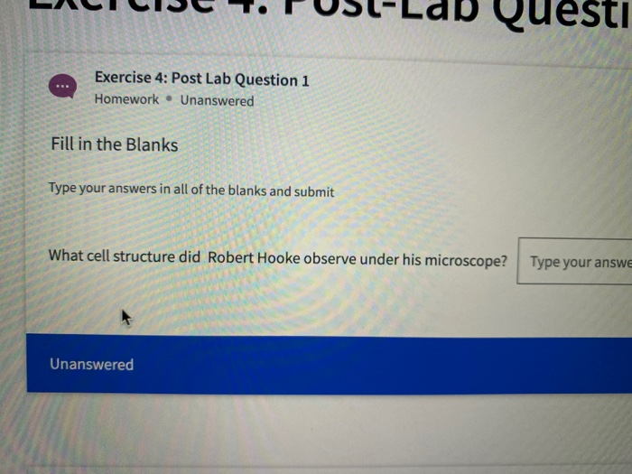 Solved Questi Exercise 4: Post Lab Question 1 Homework. | Chegg.com