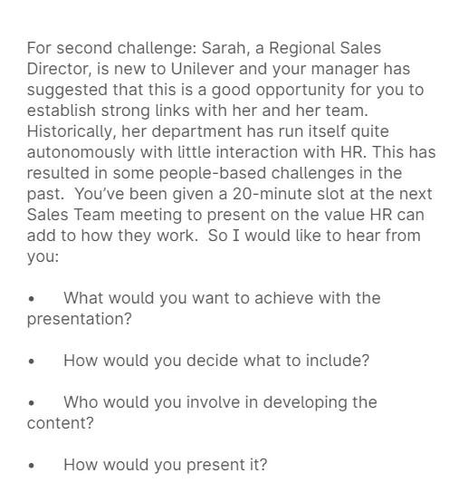 Solved For second challenge: Sarah, a Regional Sales | Chegg.com