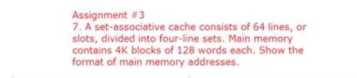 Solved 8. A two-way set-associative cache has lines of 16 | Chegg.com