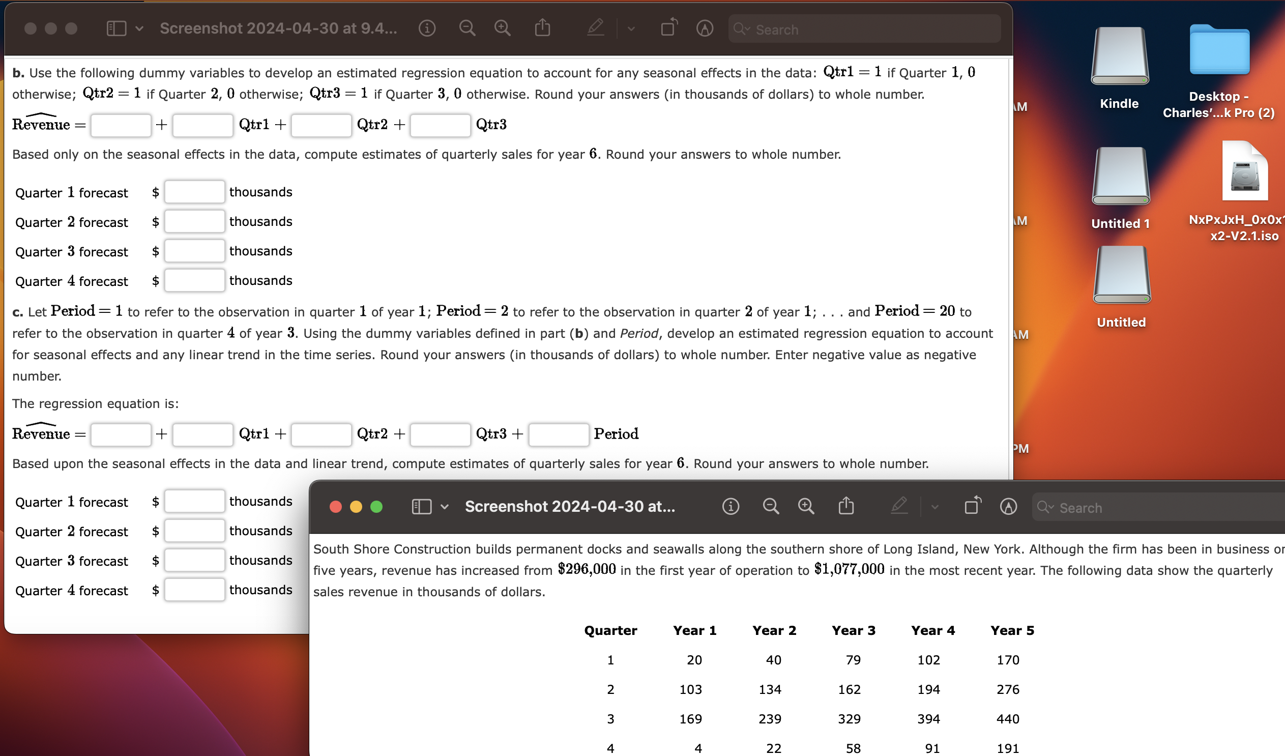 Solved b. ﻿Use the following dummy variables to develop an | Chegg.com