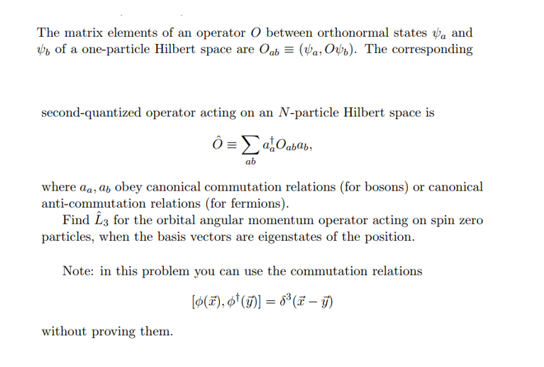 Solved The matrix elements of an operator O ﻿between | Chegg.com