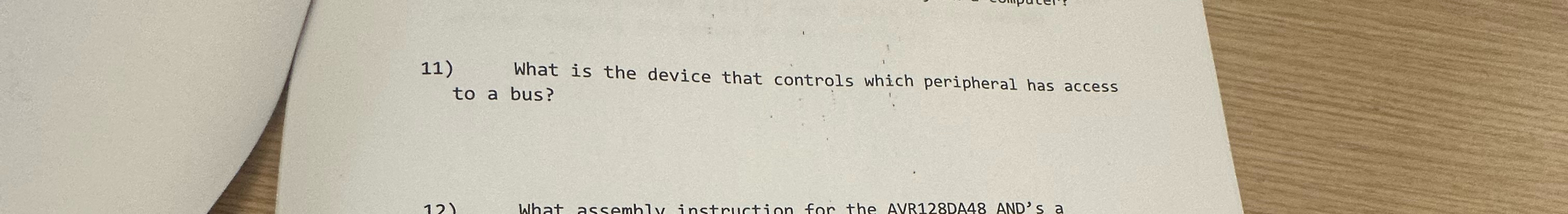 Solved What is the device that controls which peripheral has | Chegg.com