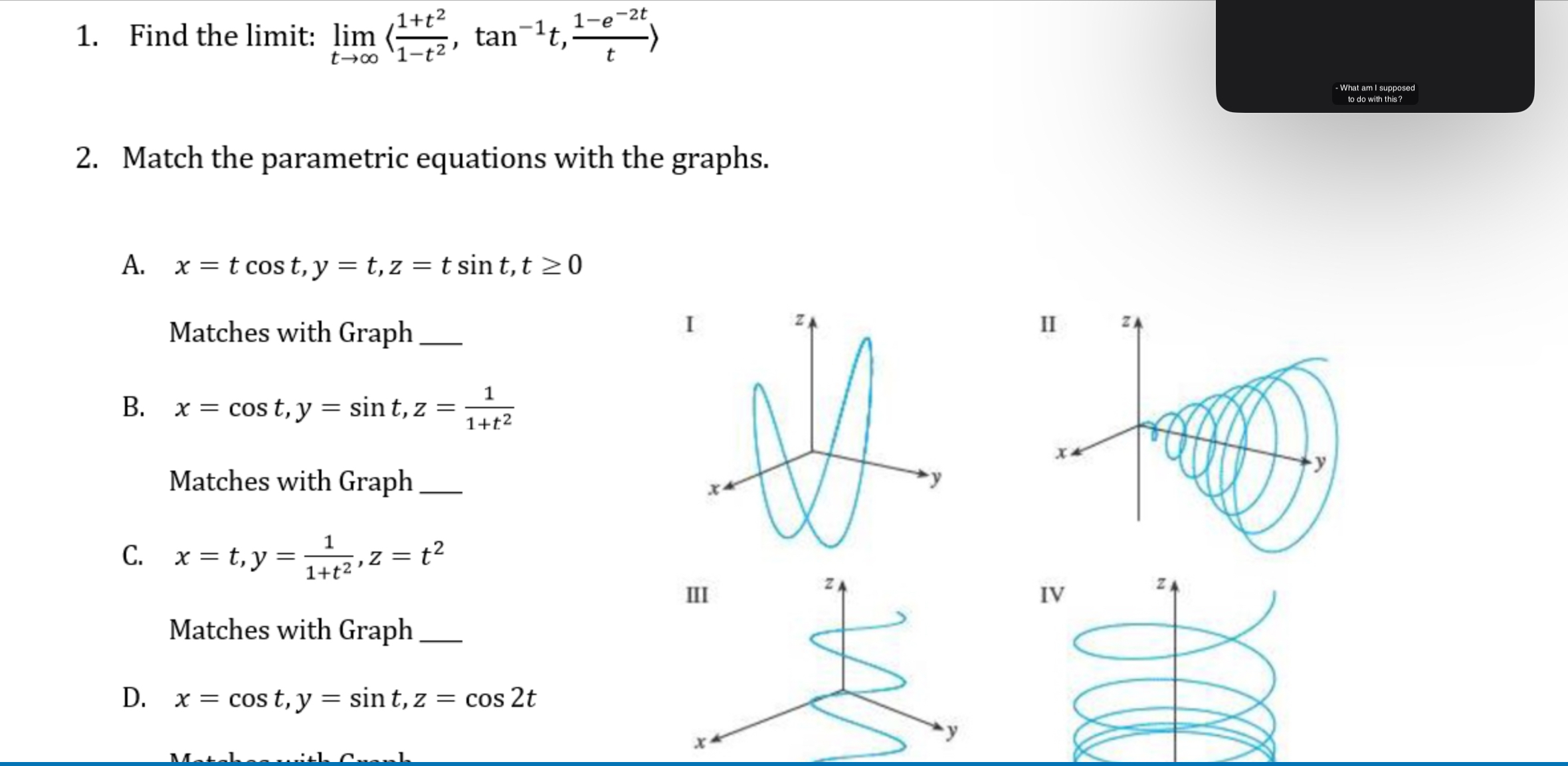 Solved Find the limit: | Chegg.com