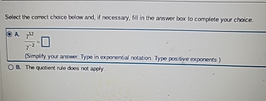 Solved Select the correct choice below and, if necessary, | Chegg.com