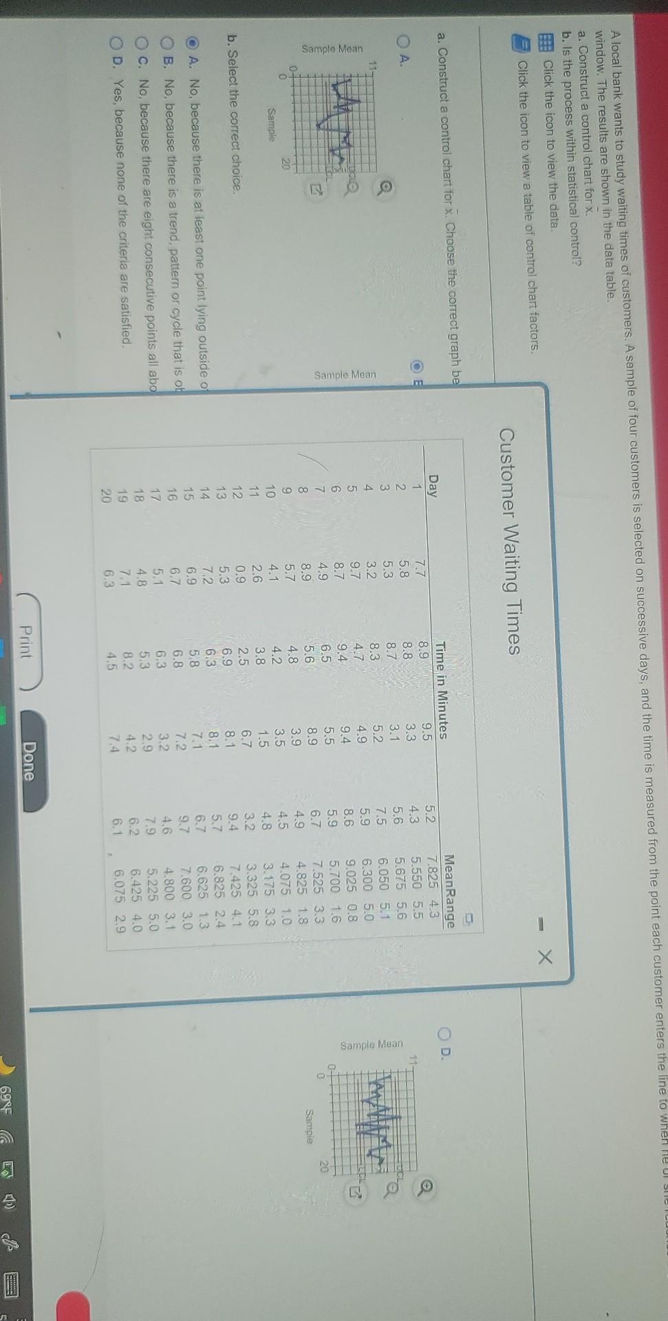 х Table of Control Chart Factors * Chart Chart Table | Chegg.com