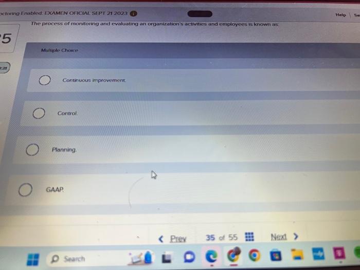 Solved octoring Enabled: EXAMEN OFICIAL SEPT 21 2023 5 The | Chegg.com