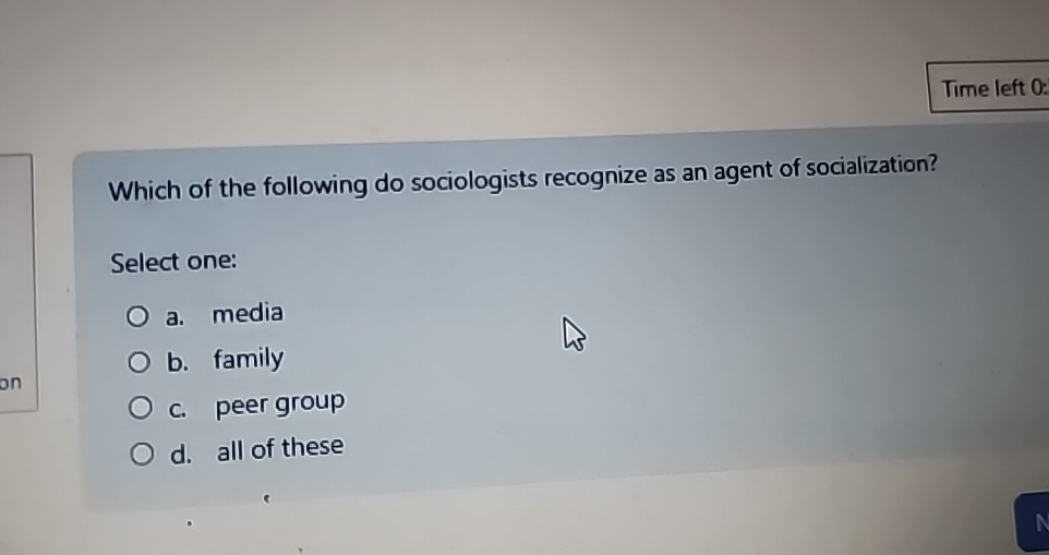 Solved Which of the following do sociologists recognize as | Chegg.com