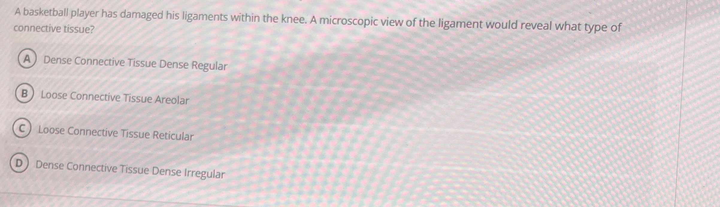 Solved A basketball player has damaged his ligaments within | Chegg.com