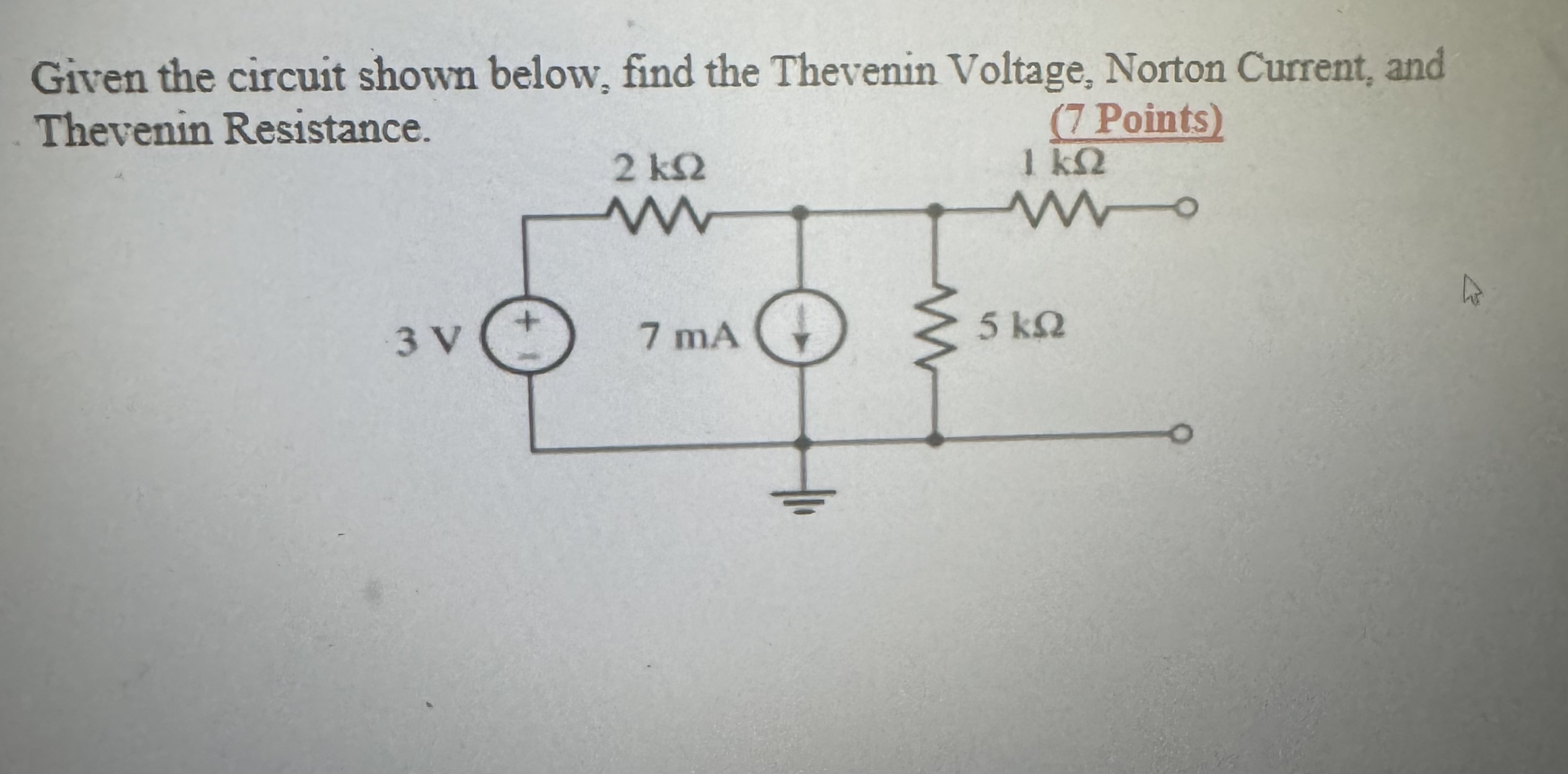 Solved Given the circuit shown below, find the Thevenin | Chegg.com