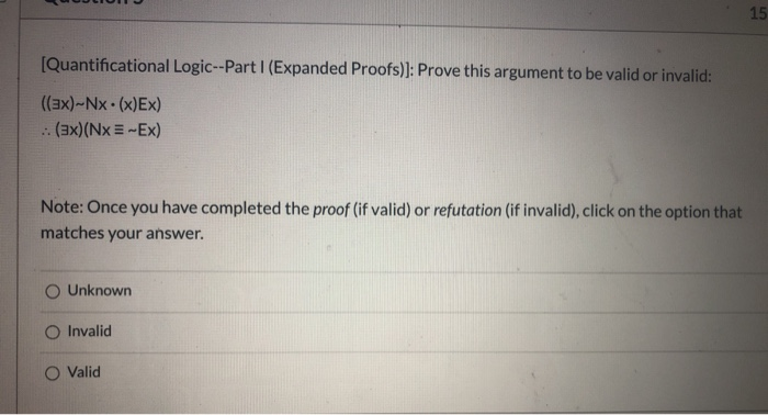 Solved 15 [Quantificational Logic--Part I (Expanded | Chegg.com