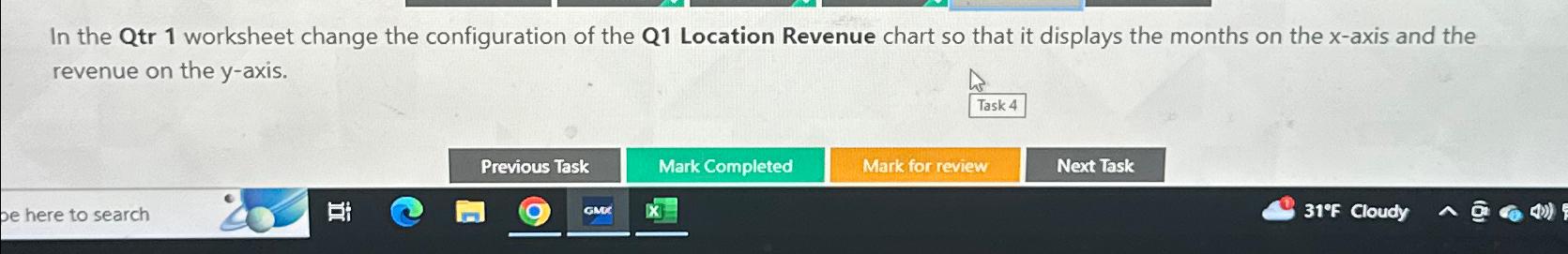 Solved In the Qtr 1 ﻿worksheet change the configuration of | Chegg.com