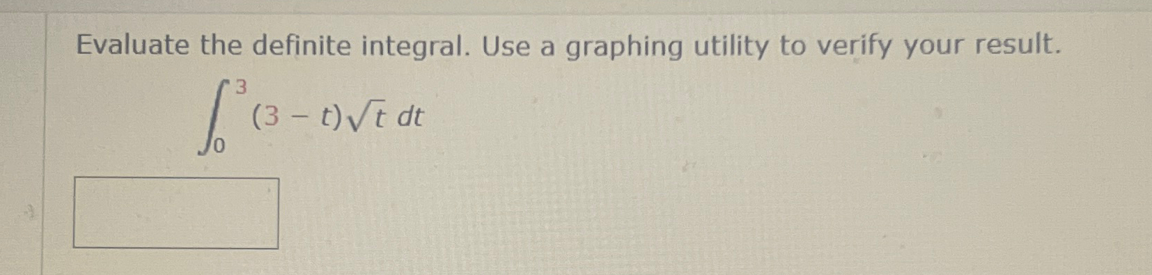 Solved Evaluate the definite integral. Use a graphing | Chegg.com