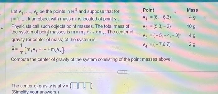 Solved Let v1,…,vk be the points in R3 and suppose that for | Chegg.com