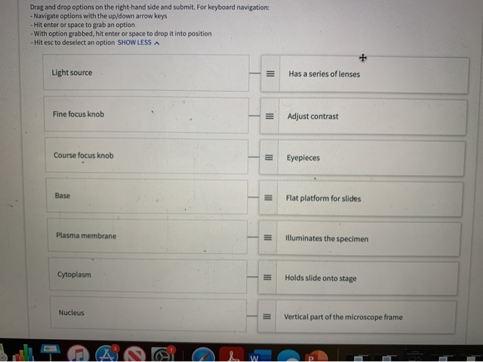 Solved Match the key terms. Drag and drop options on the | Chegg.com