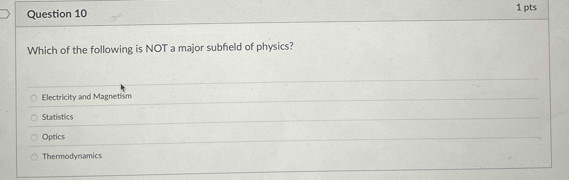Solved Question 10Which of the following is NOT a major | Chegg.com