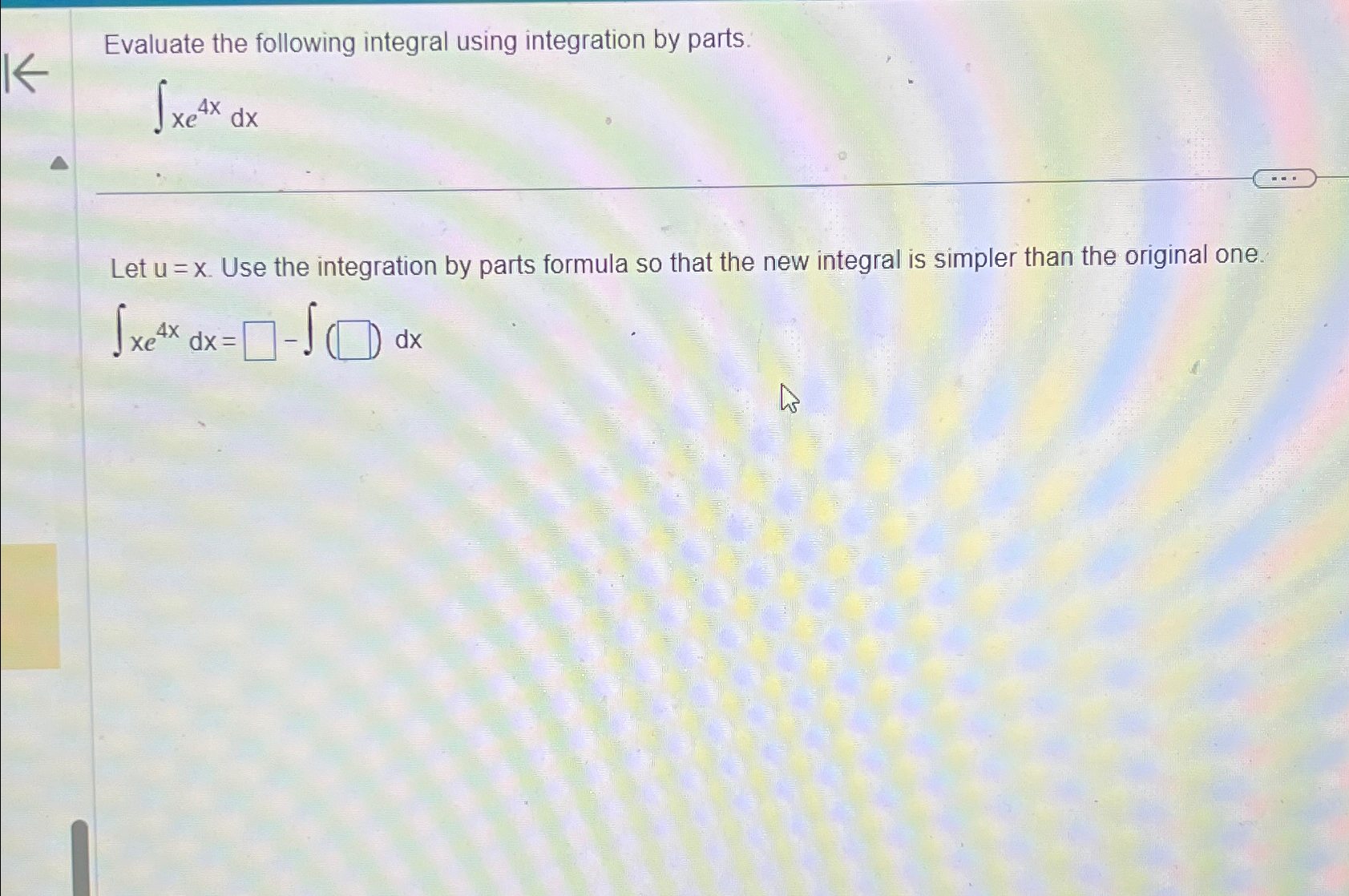 Solved Evaluate the following integral using integration by | Chegg.com