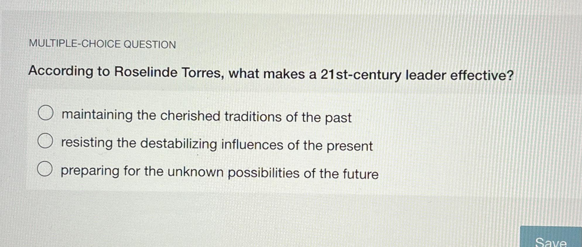 Solved MULTIPLE-CHOICE QUESTIONAccording to Roselinde | Chegg.com