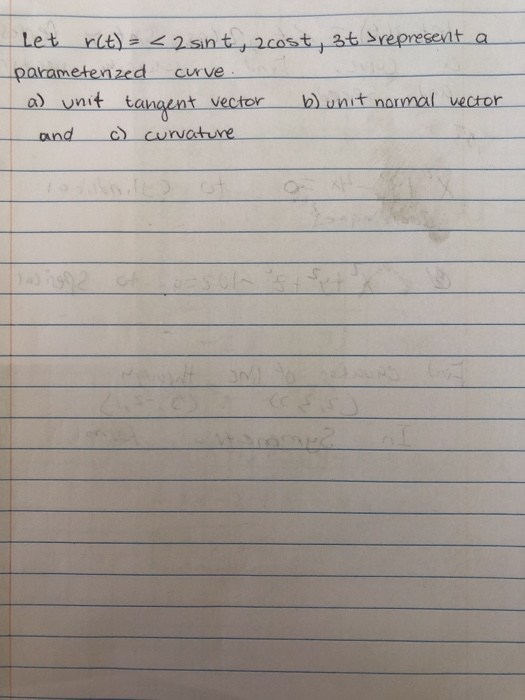 Solved curve Let r(t)