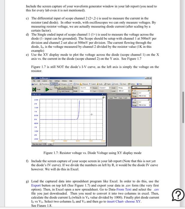 Solved Obtaining I-V Characteristics: The current vs. | Chegg.com